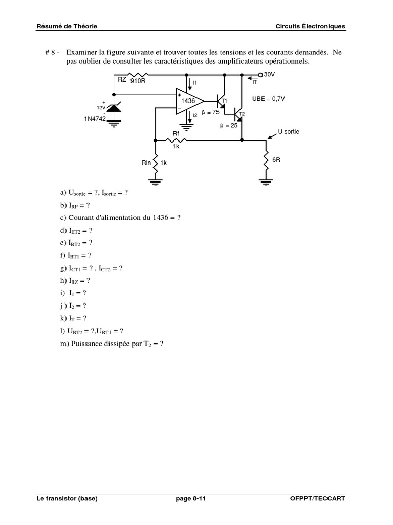 Compte Rendu TP Transistor Bipolaire | PDF | Composants électriques ...