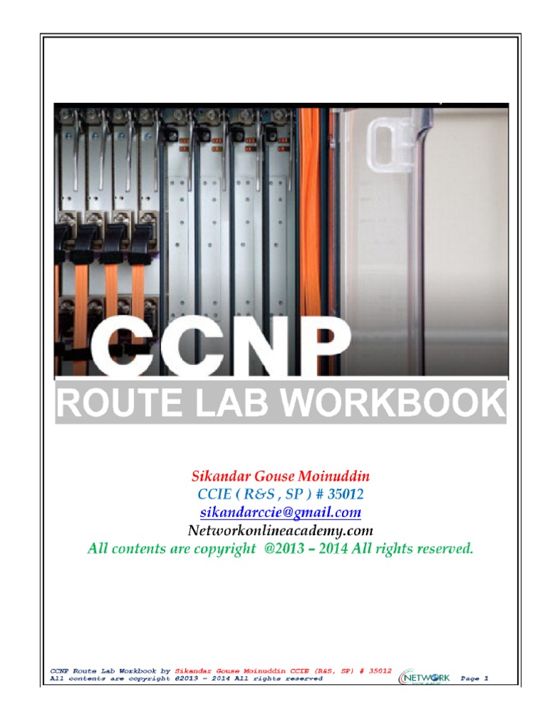 CCNP Route Workbook PDF | PDF