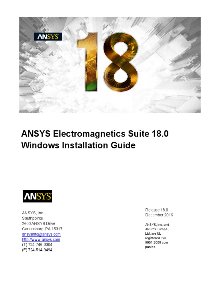 Ansys EM Install Guide Windows | PDF | Installation (Computer Programs ...