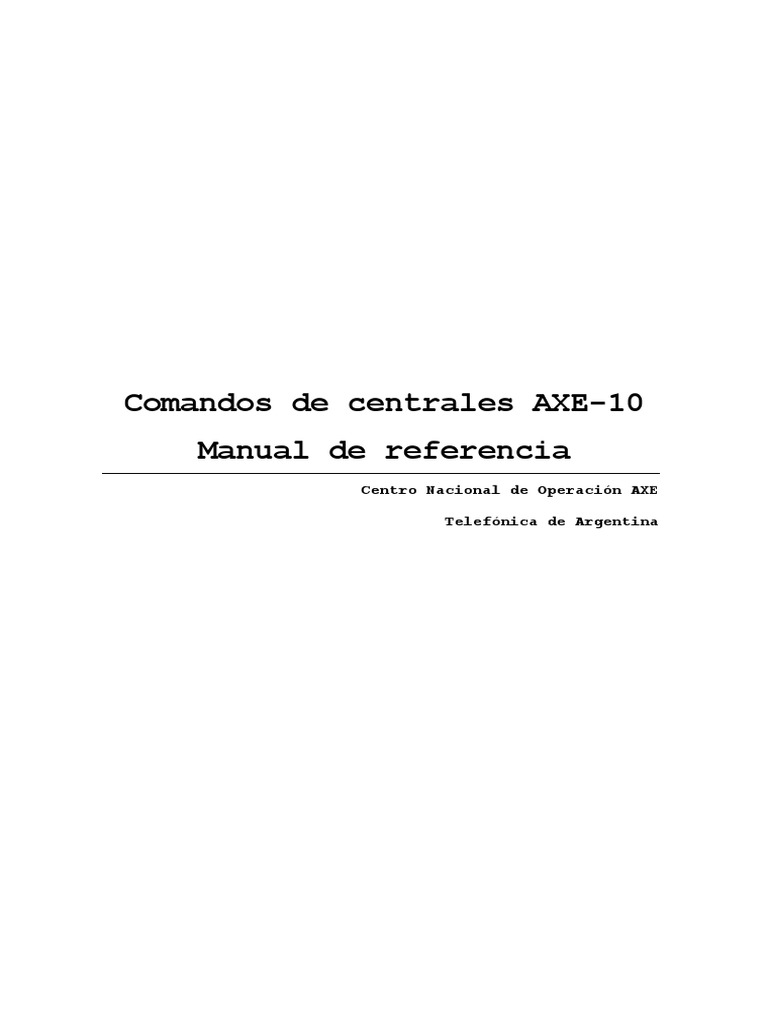 Comando S | PDF | Señalización (Telecomunicaciones) | Unidad Central de ...