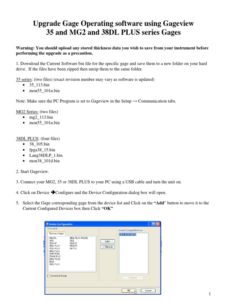 Gage Software Upgrade Guide | PDF | Zip (File Format) | Computer File