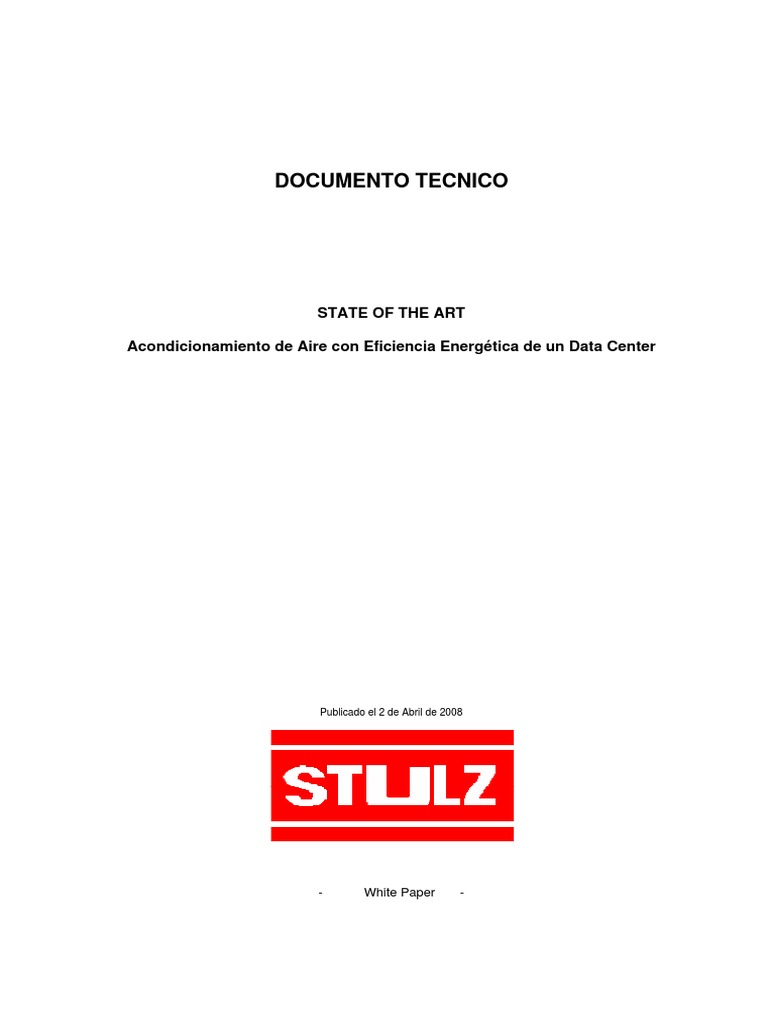 STULZ White Paper Dynamic Free Cooling R2 0408 Es | PDF | Aire acondicionado | Centro de datos