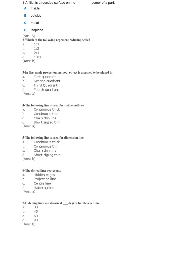 ED Multiple Choice Questions | PDF | Ellipse | Perpendicular