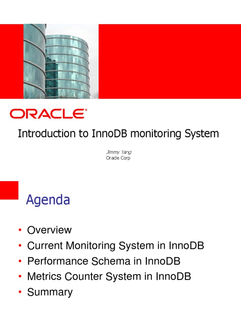Introduction To Innodb Monitoring System | PDF | Oracle Database | Data ... Introduction To Innodb Monitoring System | PDF | Oracle Database | Data ...