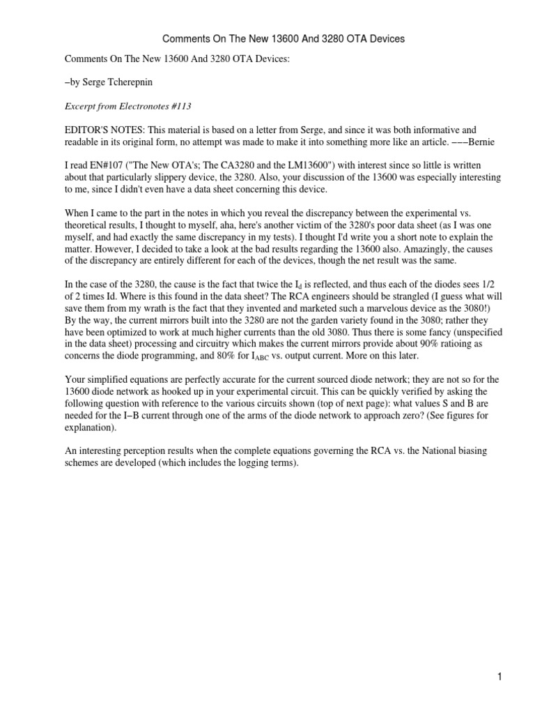 Electronotes EN113 PART8 PG1 4 | PDF | Amplifier | Electrical Engineering