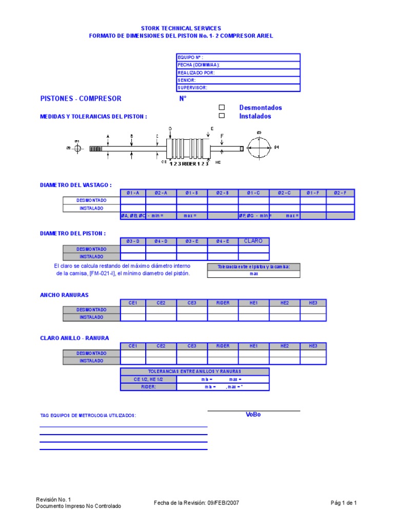 Formatopiston Ariel Kbu-6 | PDF | Tecnología del motor