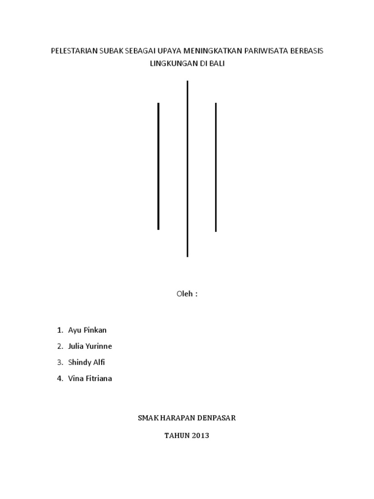 KIR Tentang Subak | PDF