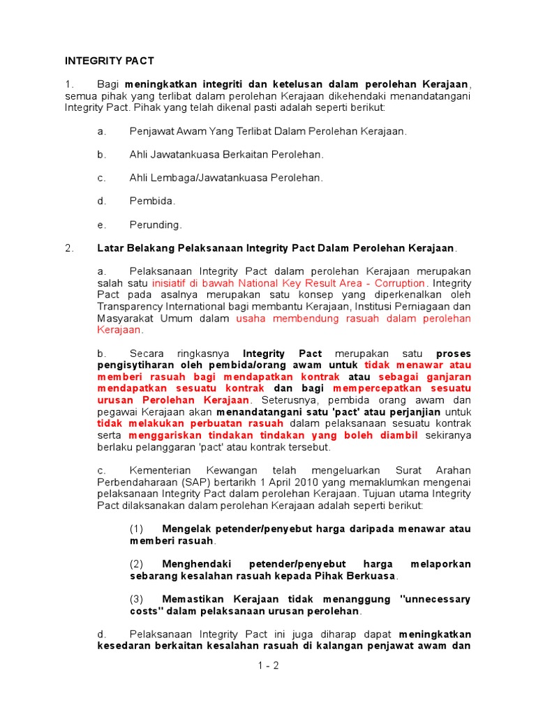 Integrity Pact | PDF
