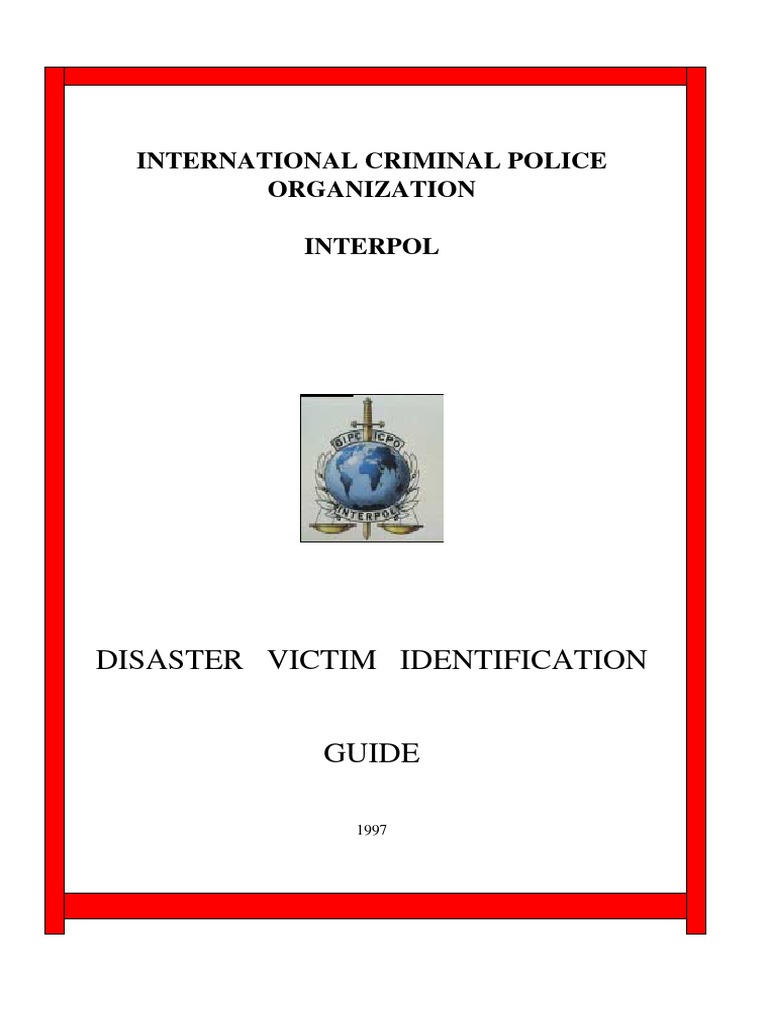 Interpol Dvi Guide English | PDF | Autopsy | Identity Document