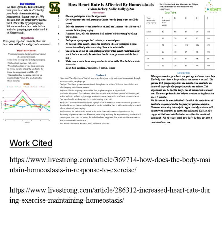 Heart Rate Homeostasis | PDF | Heart Rate | Physical Exercise