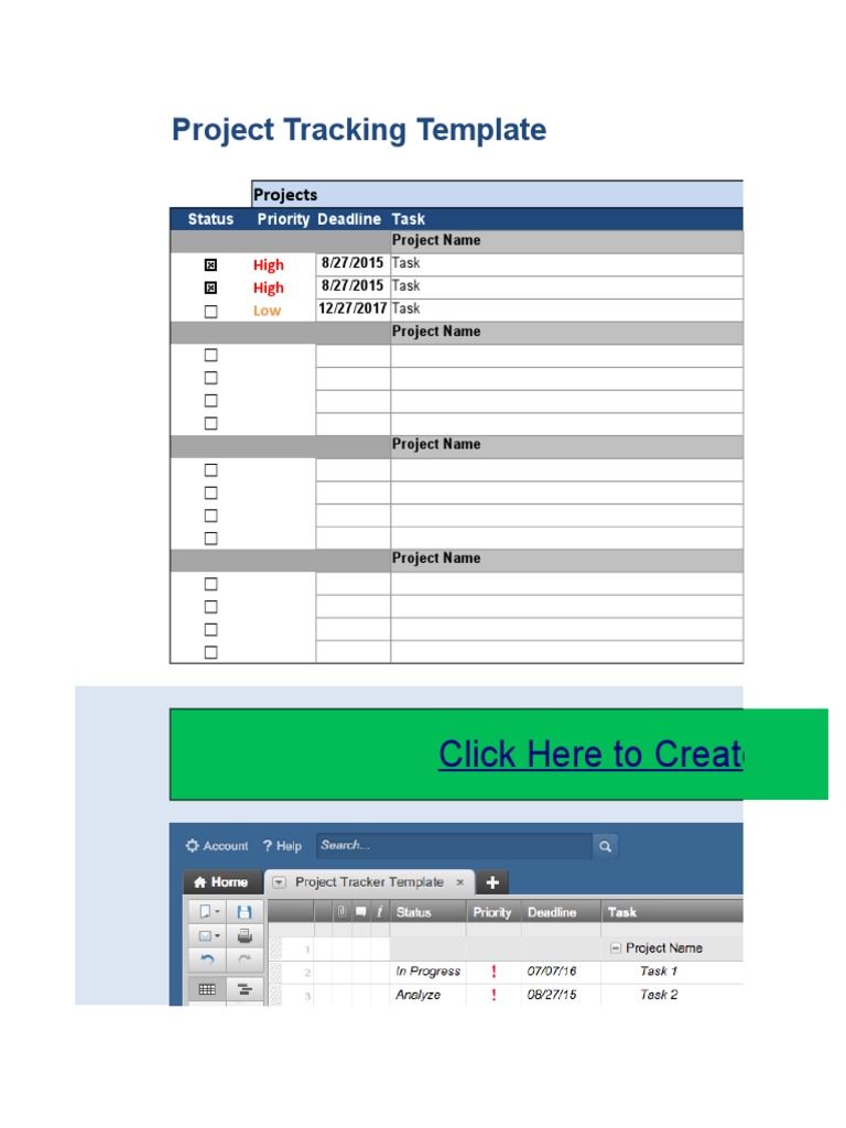 Excel Project Tracker Full | PDF