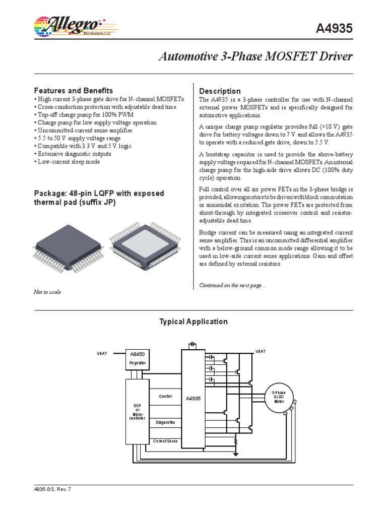 A4935 Datasheet | PDF | Field Effect Transistor | Mosfet