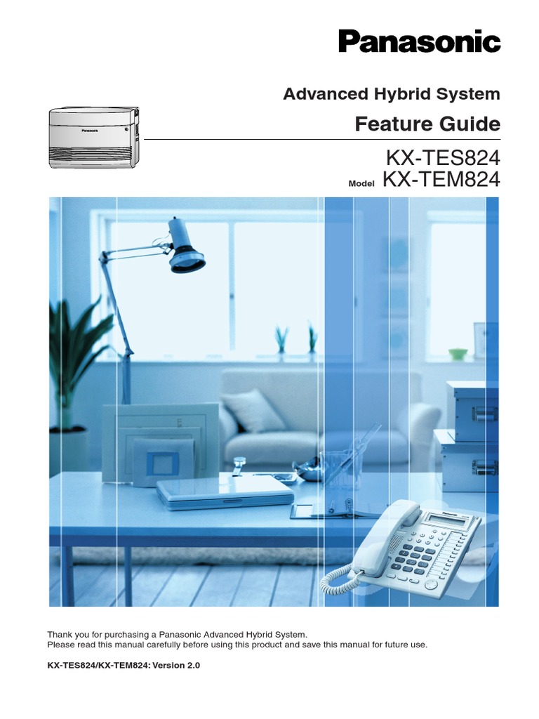 PANASONIC Advanced Hybrid System Feature Guide Model KX-TEM824/KX ...