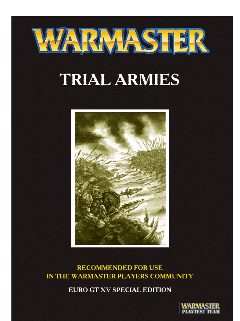 Warmaster Trial Armies Euro GT | PDF | Cavalry | Leisure