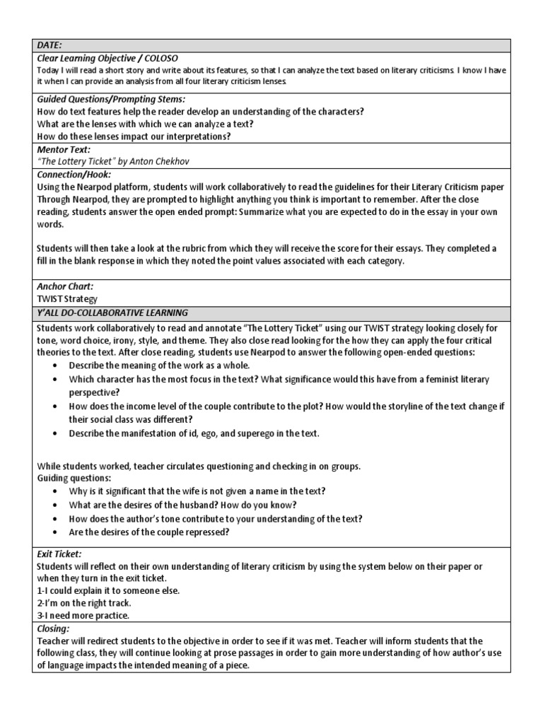 Nearpod Lesson Plan | PDF | Essays | Communication