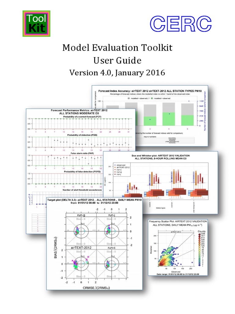 Model Evaluation Toolkit User Guide: Version 4.0, January 2016 | PDF ...
