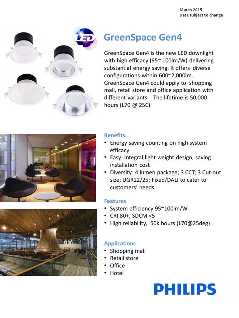 Greenspace Gen4 Ss | PDF | Light Emitting Diode | Electricity