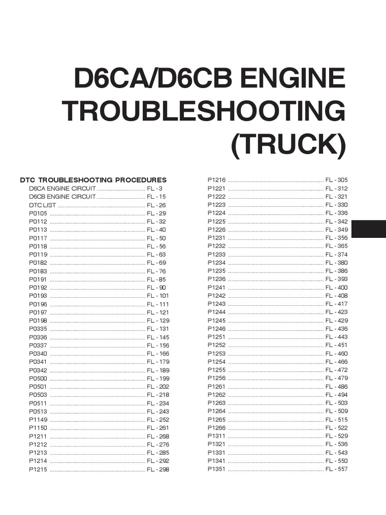 D6ca B Truck DTC PDF | PDF | Transportation Engineering | Mechanical ...