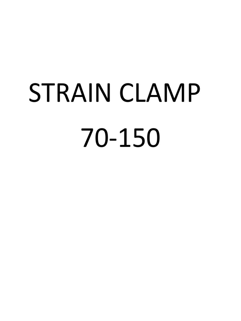 Electrical Strain Clamps & Accessories | PDF