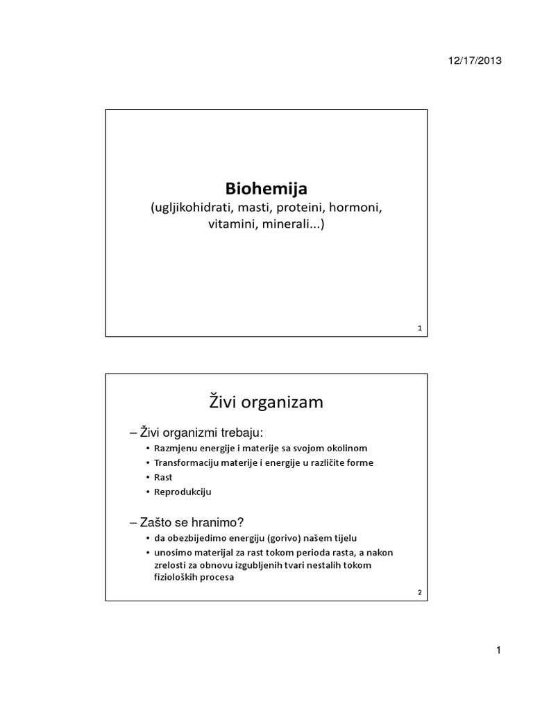 10 - Biohemija | PDF