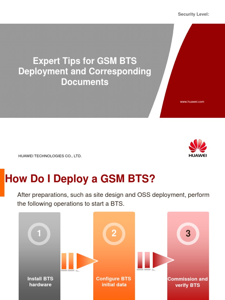 Expert Tips For GSM BTS Deployment and Corresponding Documentation ...
