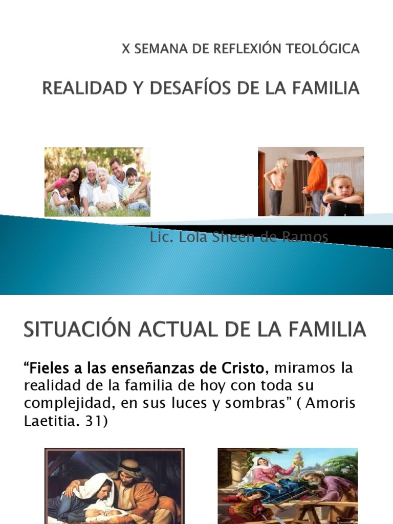 Realidades y Desafíos en La Familia El Mundo de Hoy | PDF | Familia ...