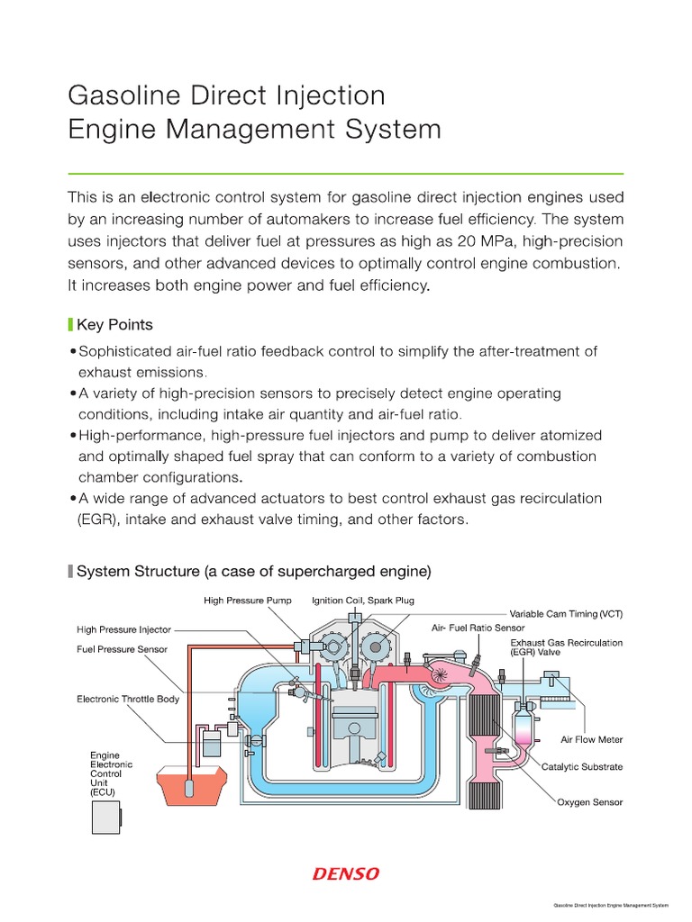 DENSO, Gasoline Direct Engine Management System | Fuel Injection | Throttle