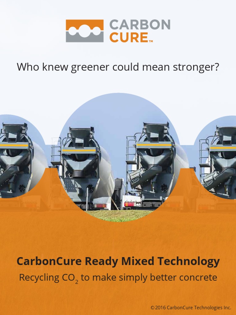 CarbonCure Ready Mixed Technology Brochure | PDF | Carbon Dioxide ...