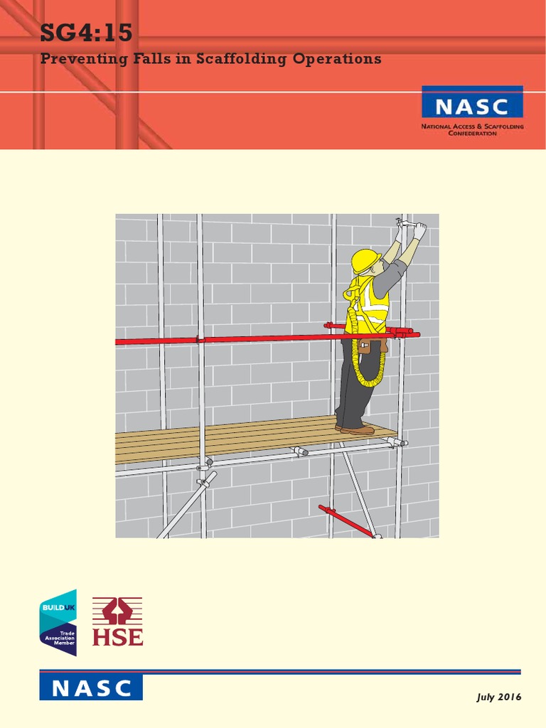 SG4 - 15 - Preventing Falls in Scaffolding Operations | PDF | Scaffolding | Occupational Safety ...