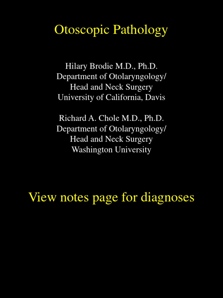 Otoscopy Lecture | PDF