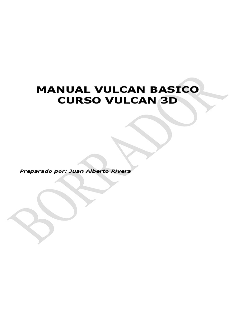 Manual Basico de Vulcan PDF | PDF | Ventana (informática) | Software