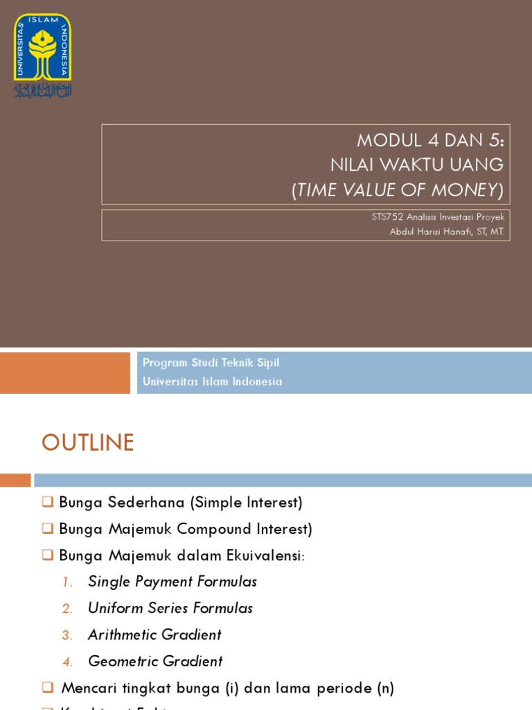 Modul 4 Nilai Waktu Uang (Present Value Dan Future Value) | PDF