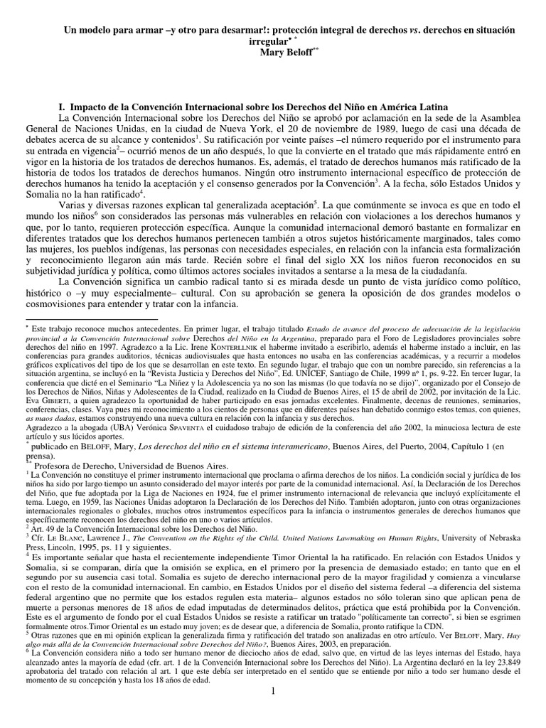 Un Modelo para Armar y Otro para Desarmar. Mary Beloff | PDF ...