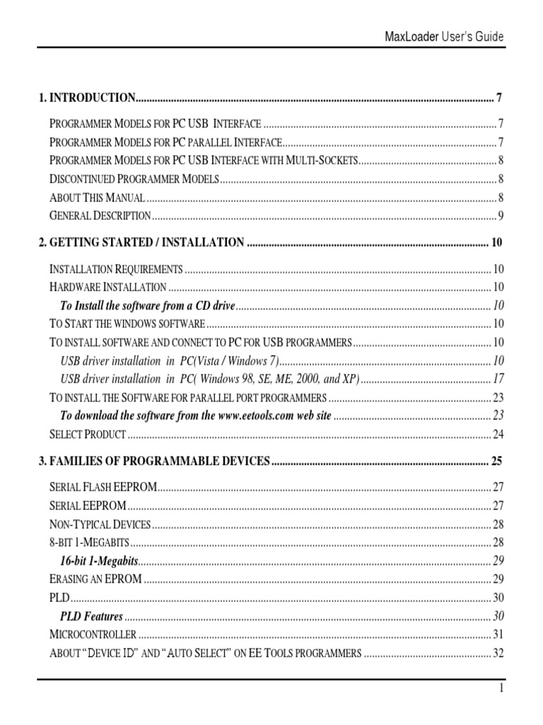 Maxloader 2011 | Download Free PDF | Microcontroller | Device Driver
