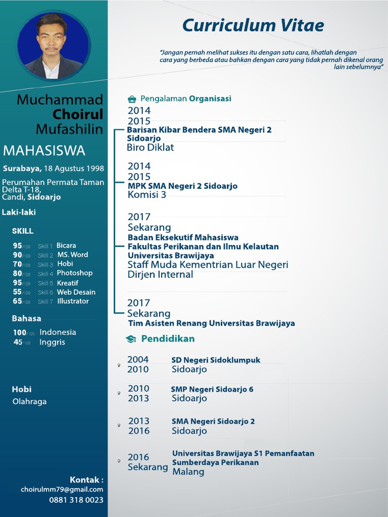 Saiful Nang: Biodata & CV Overview | PDF