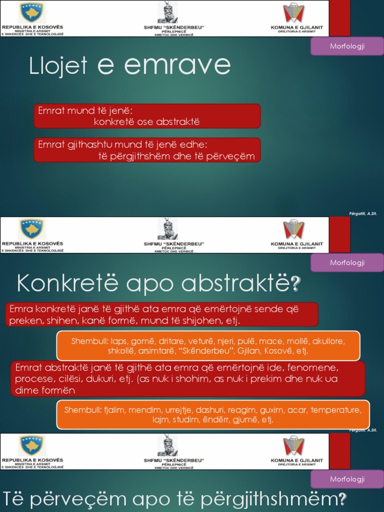 Llojet e Emrave | PDF