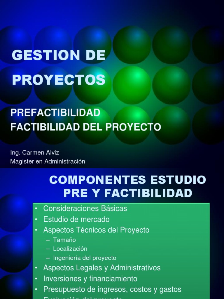 C2-ESTUDIO DE PREFACTIBILIDAD Y FACTIBILIDAD (1).pptx | Oferta ...