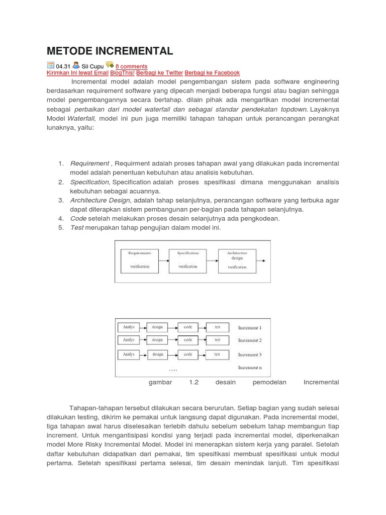 Metode Incremental | PDF