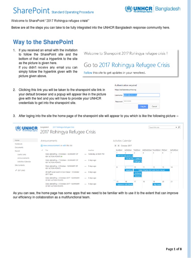 SOP - SharePoint | Share Point | Hyperlink