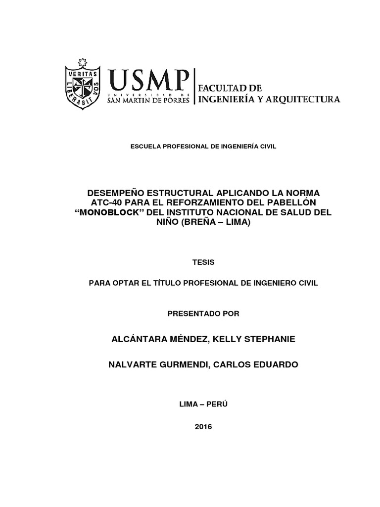 Desempeño Estructural Usando La Norma ATC-40 | PDF | Vector Euclidiano ...