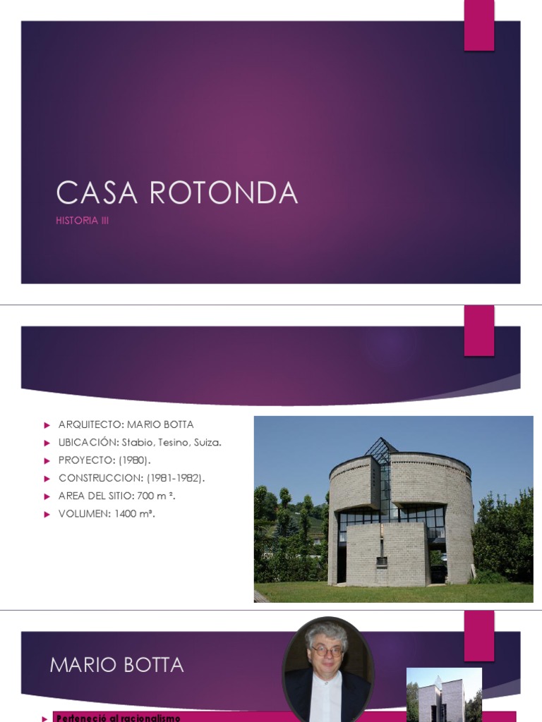 Casa Rotonda Historia III | PDF | Diseño arquitectonico | Arquitectura