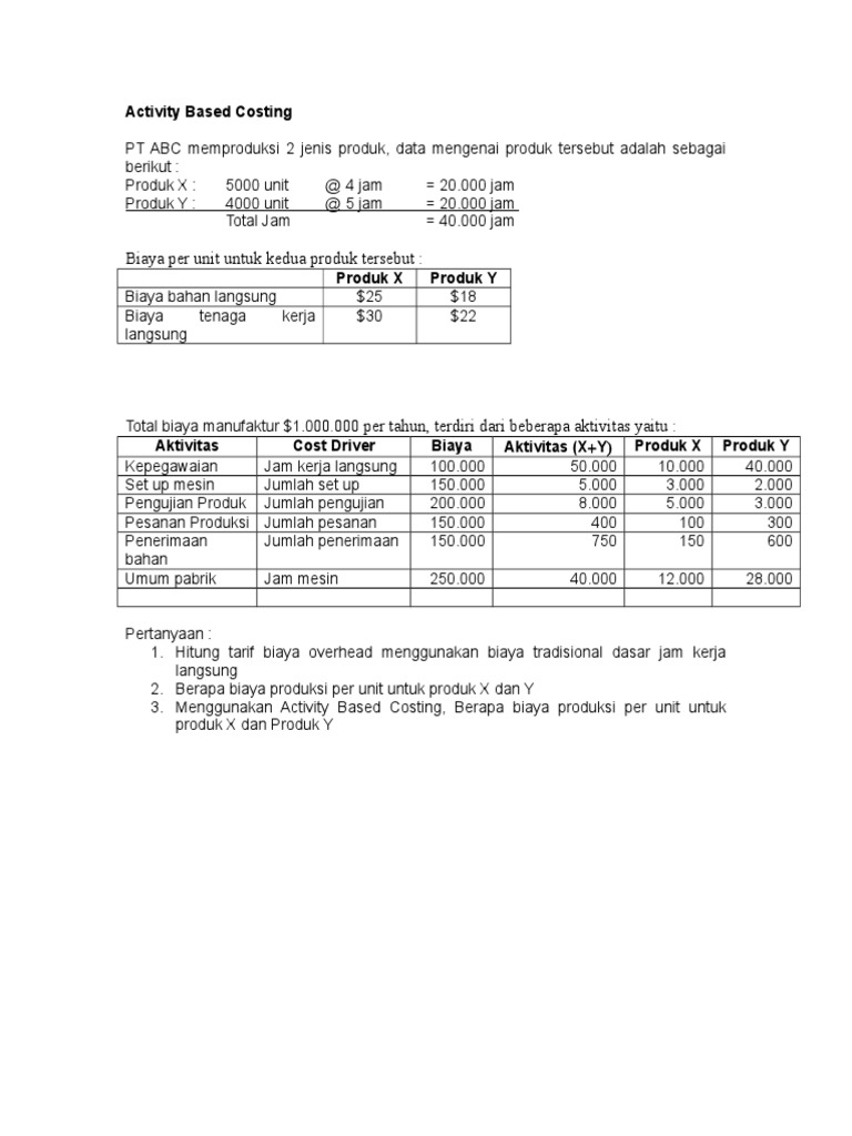 Soal Latihan ABC | PDF