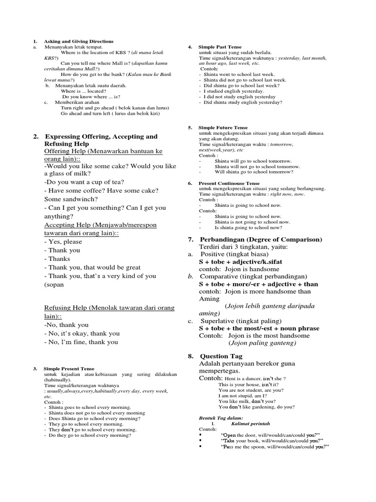Expressing Offering, Accepting and Refusing Help | PDF | Grammar | Language Mechanics