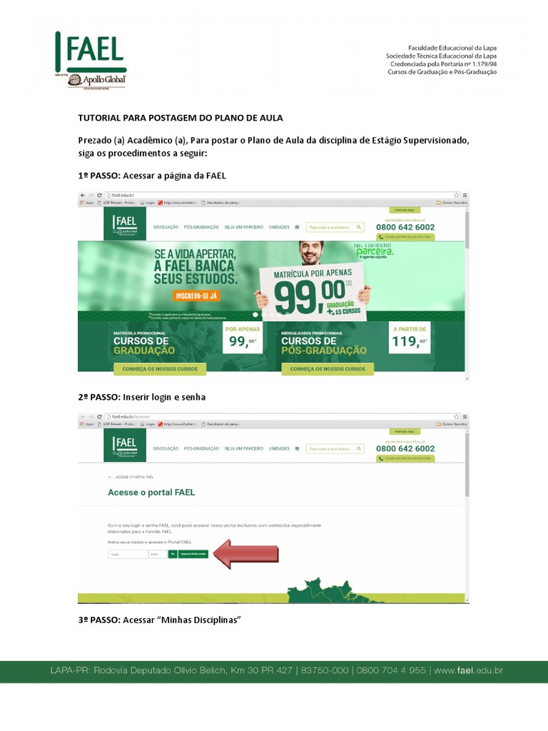 Plano De Aula Correto Fael Pdf