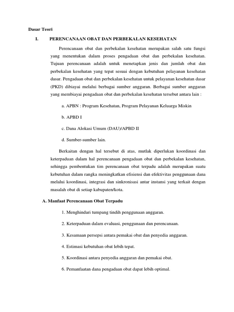 Dasar Teori ABC Ven | PDF