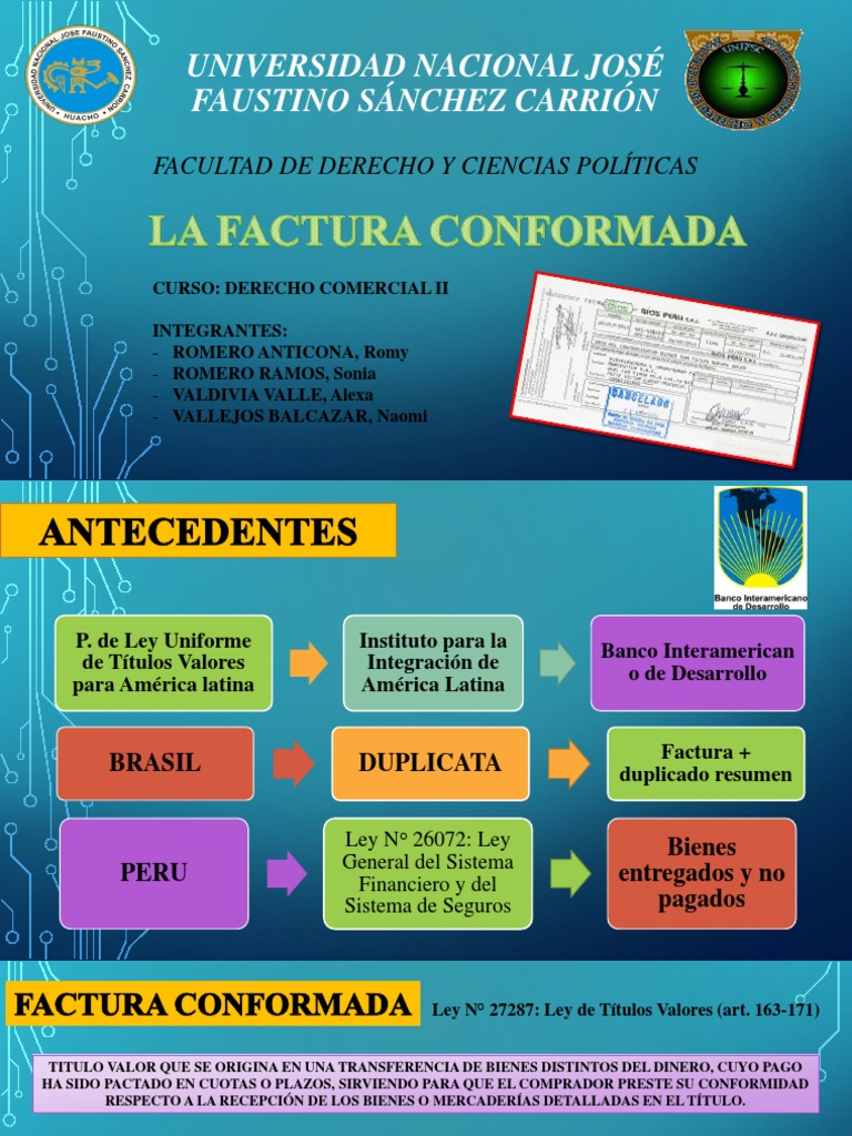 Factura Conformada | PDF | Pagos | Factura