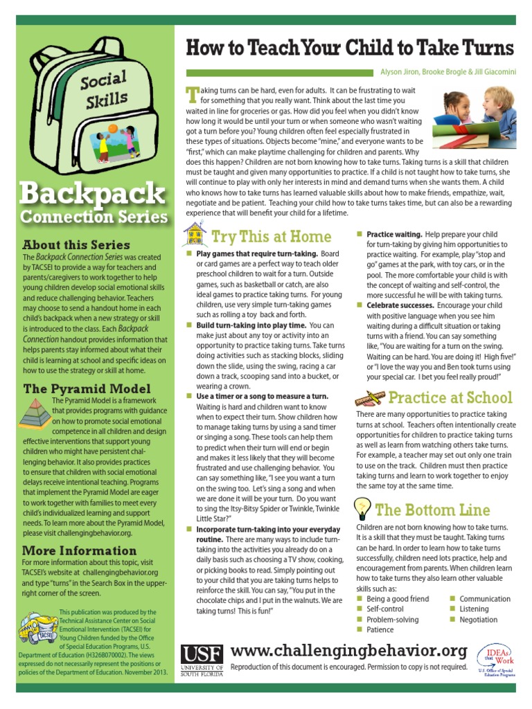 How To Teach Your Child To Take Turns | PDF | Toys | Learning