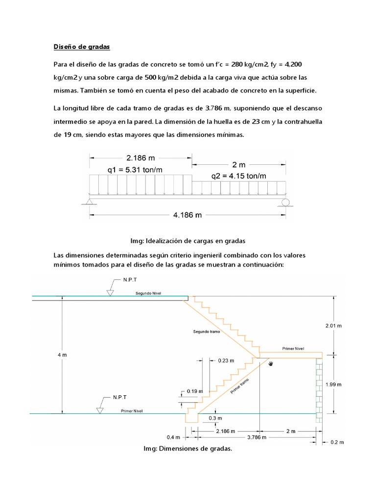 Diseño de Gradas | Ingeniería de Edificación | Ingeniero civil