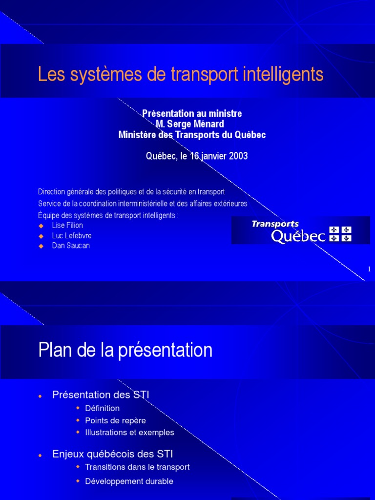 1017535 | PDF | Québec | Transport