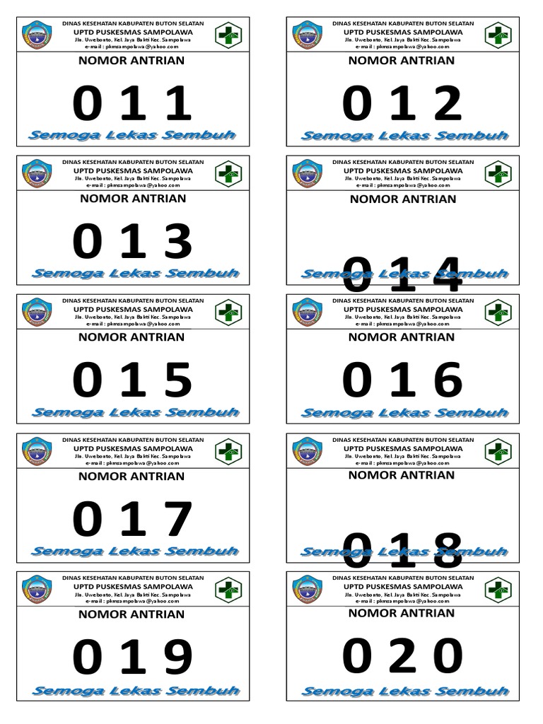 Nomor Antrian | PDF